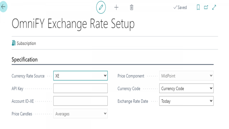 XE and Oanda Exchange Rates Dynamics Business Central